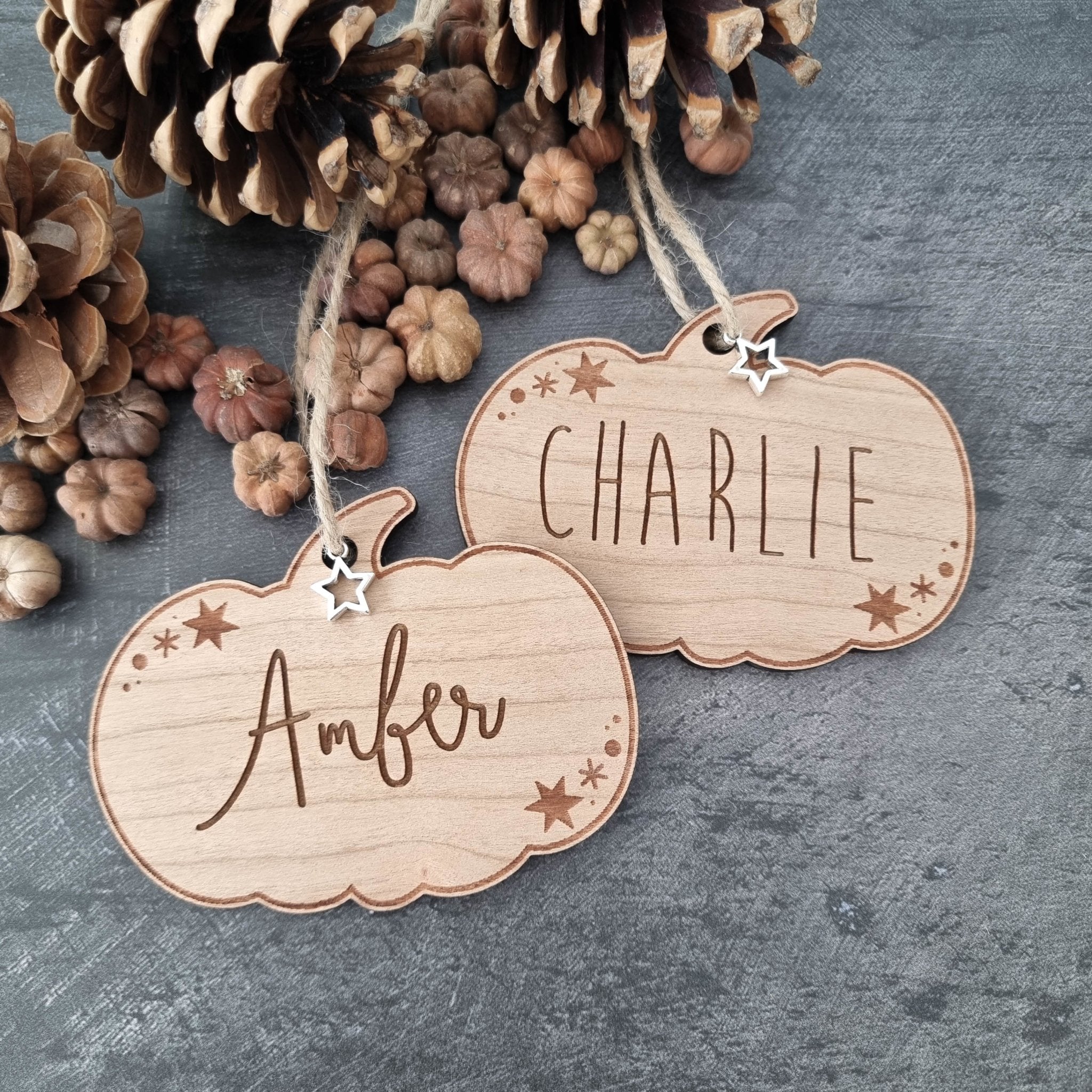 Halloween Pumpkin Name Tag Labels – TilleyTree