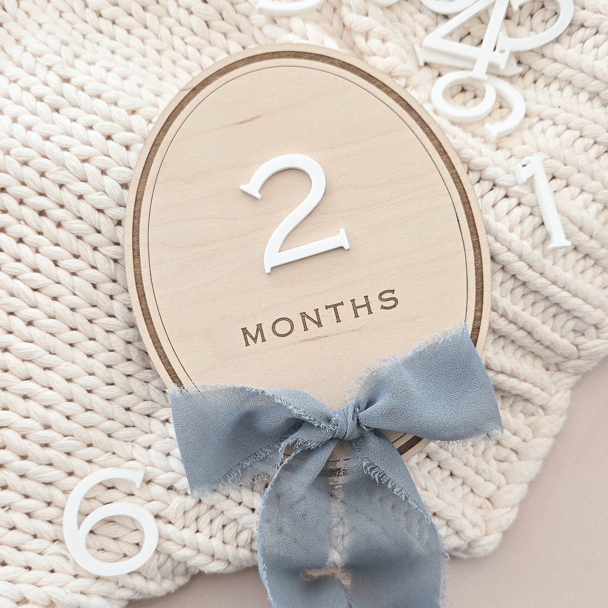 Oval Baby Milestone Monthly Markers – TilleyTree