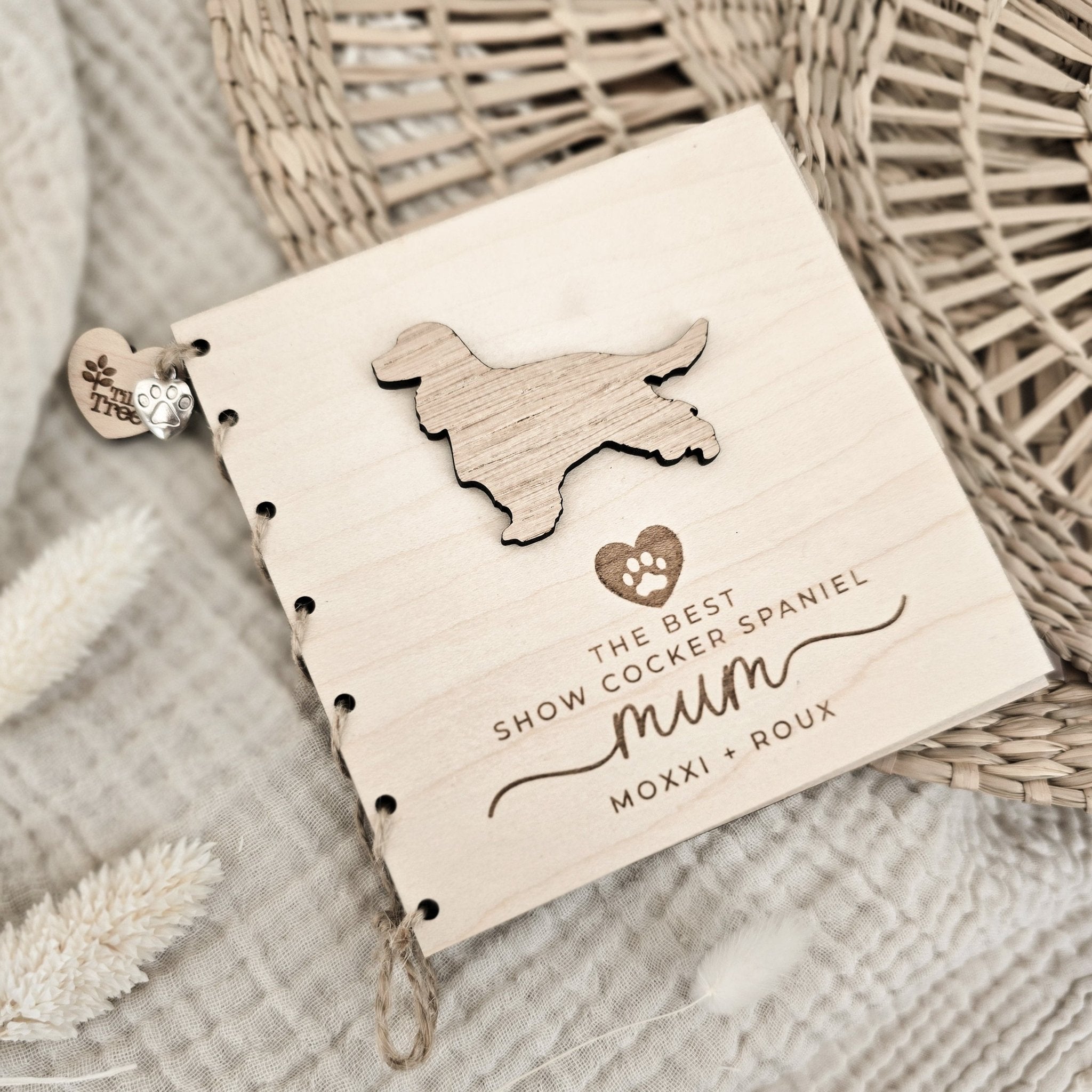 Personalised Dog Parent Wooden Card – Gift from the Dog – TilleyTree