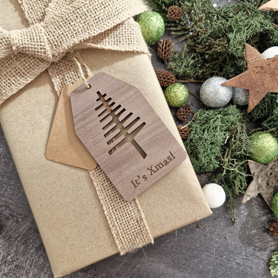 Duo Of Wooden Christmas Tree Tags – TilleyTree