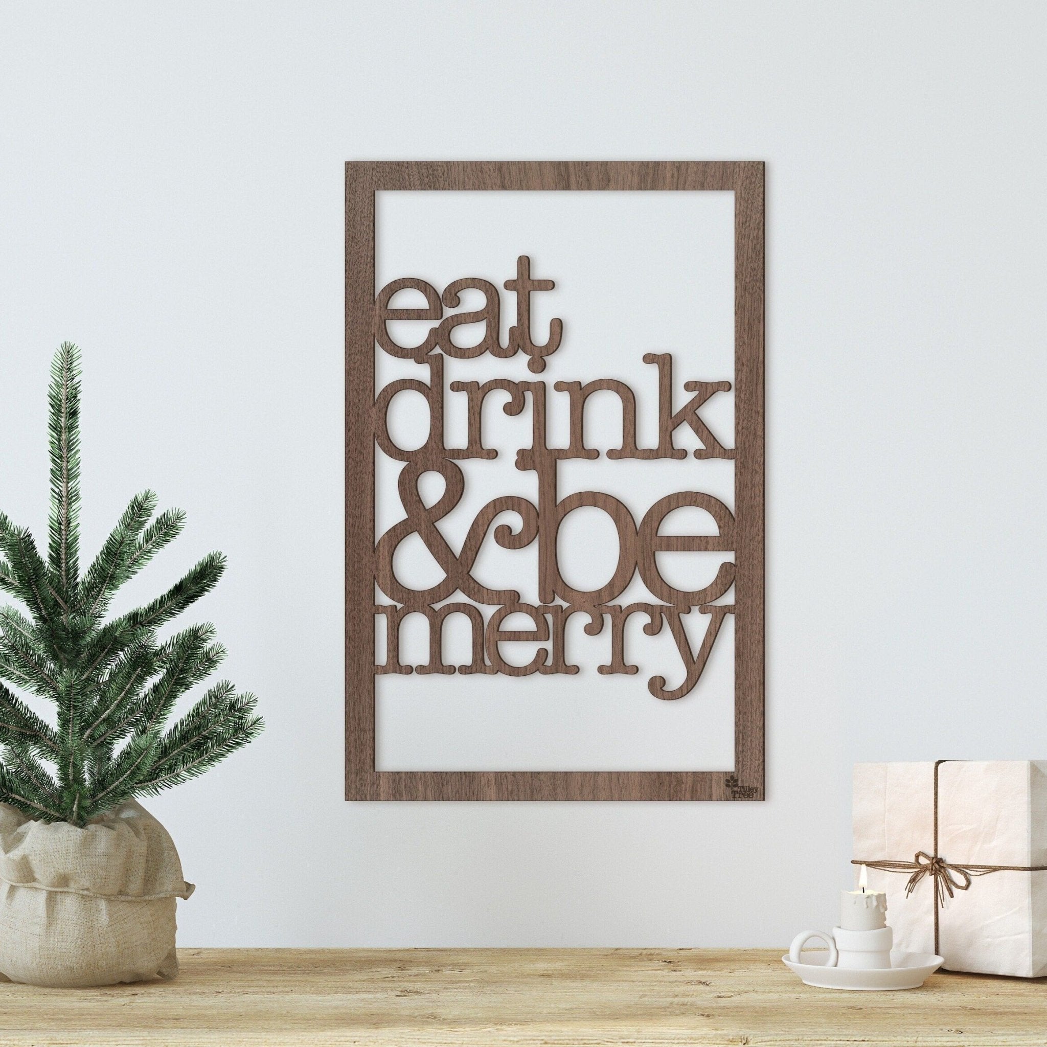 Eat Drink Be Merry Wall Art - Kitchen – TilleyTree