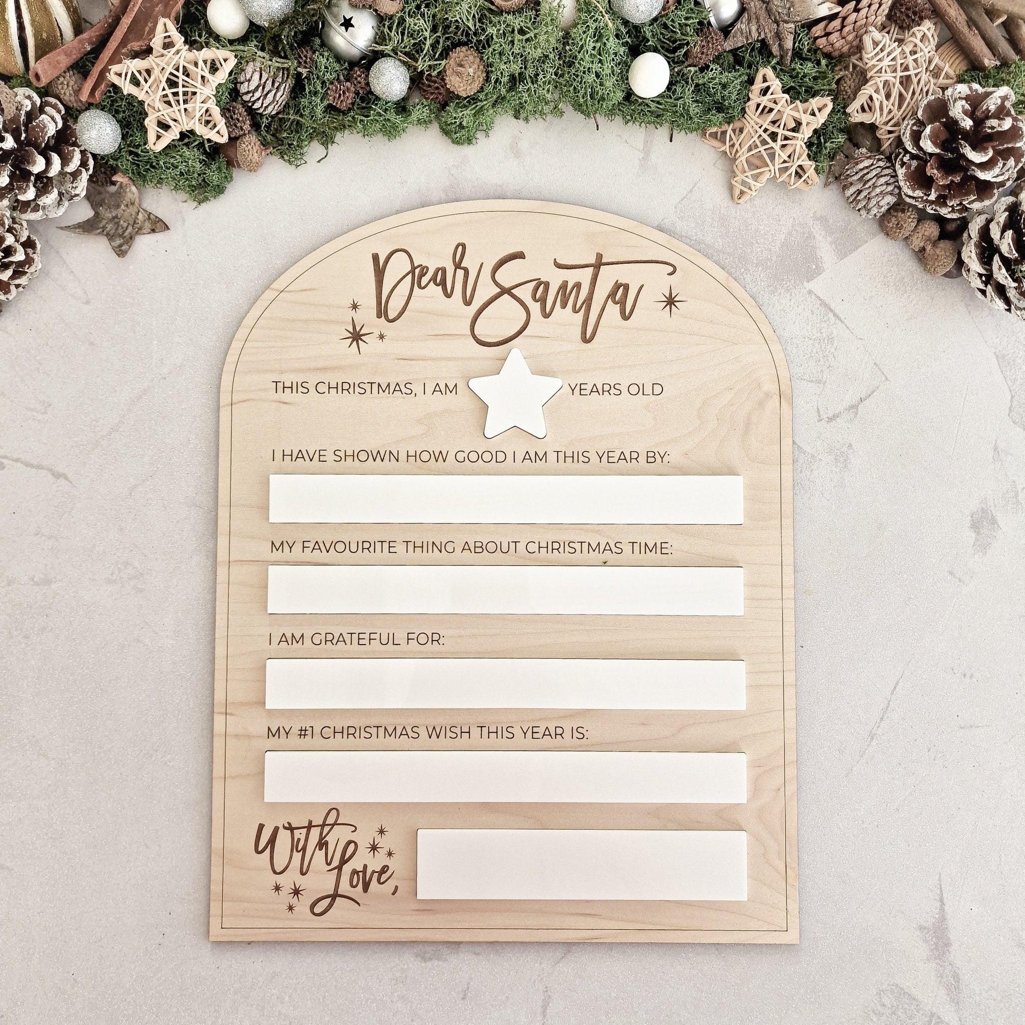 Large Letter To Santa Board - Reusable – TilleyTree