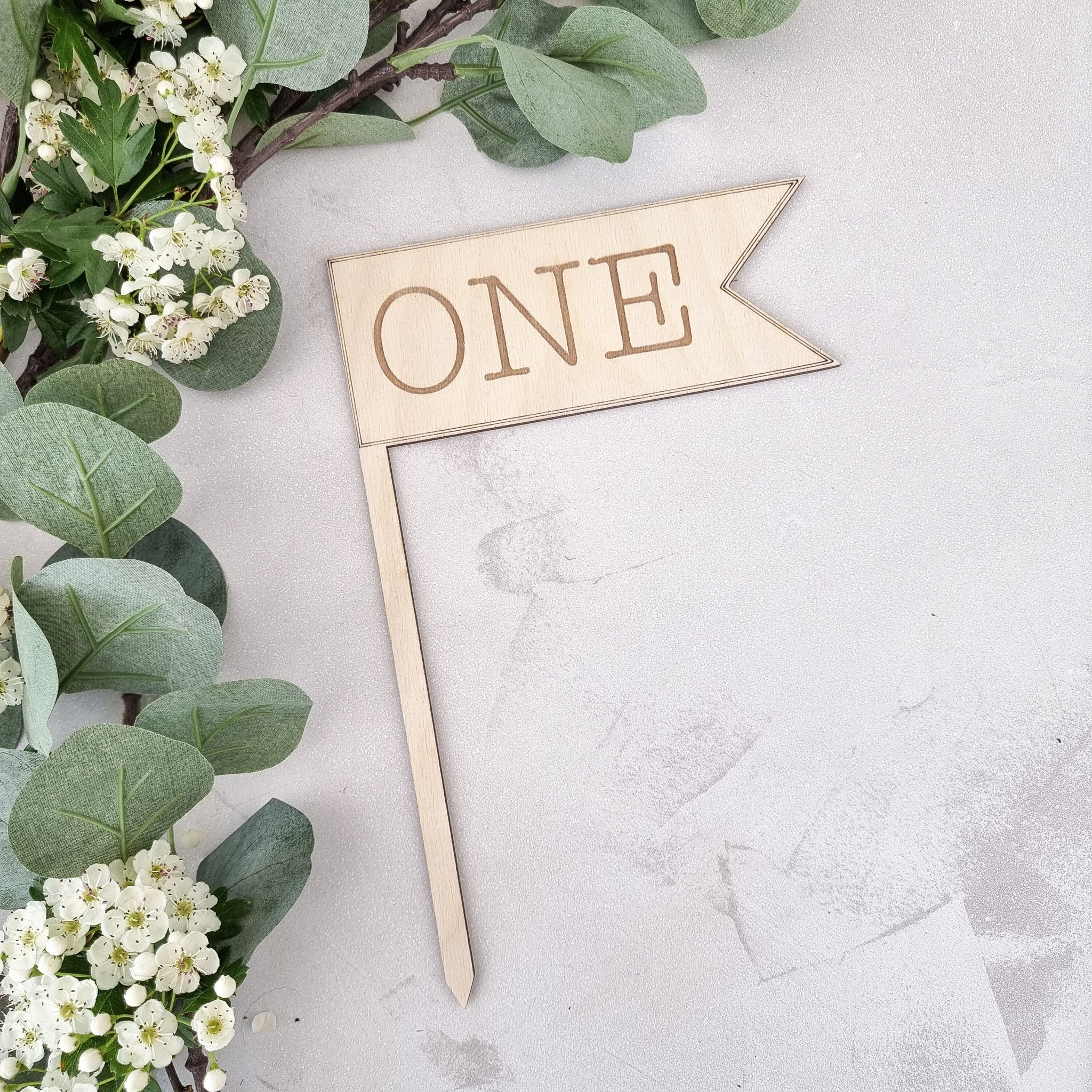 Personalised Modern Flag Cake Topper – TilleyTree