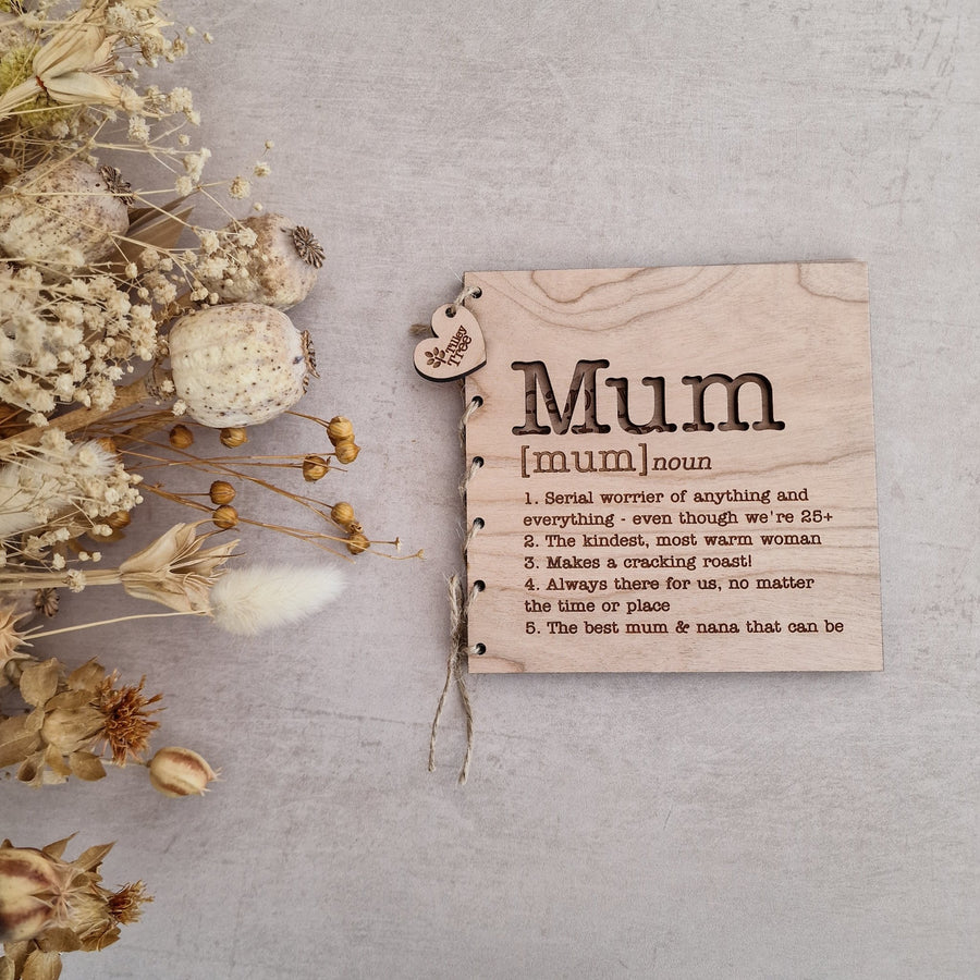 Personalised Name Card - Noun Definition – TilleyTree