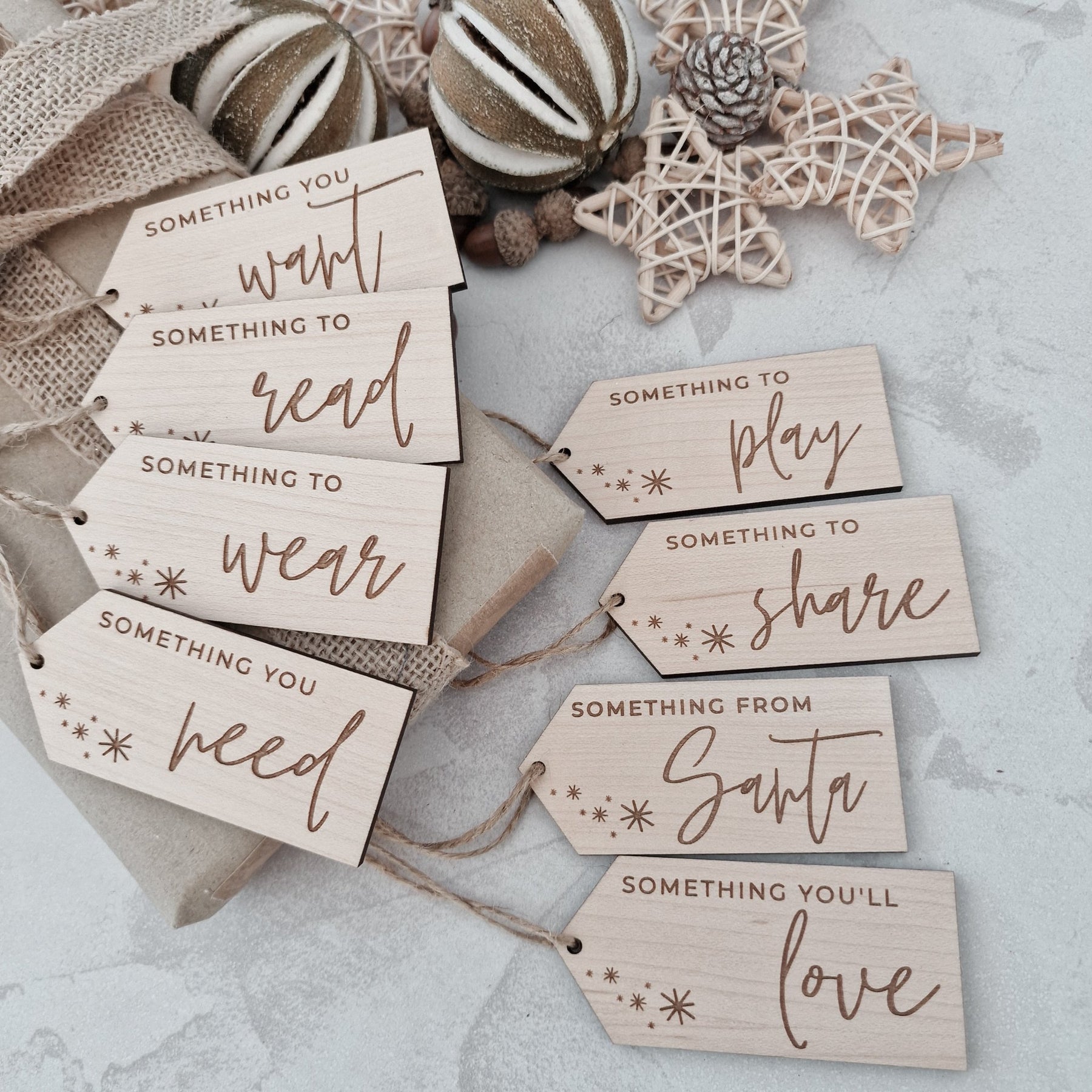 Want, Wear, Need, Read - Personalised Mindful Gift Tags – TilleyTree
